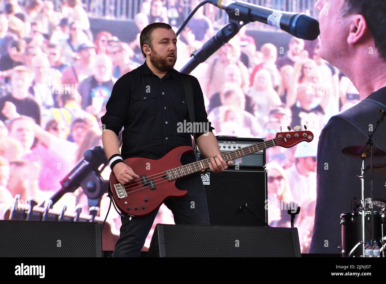 Jack Bates From Peter Hook And The Light Performing Live On Stage In ...