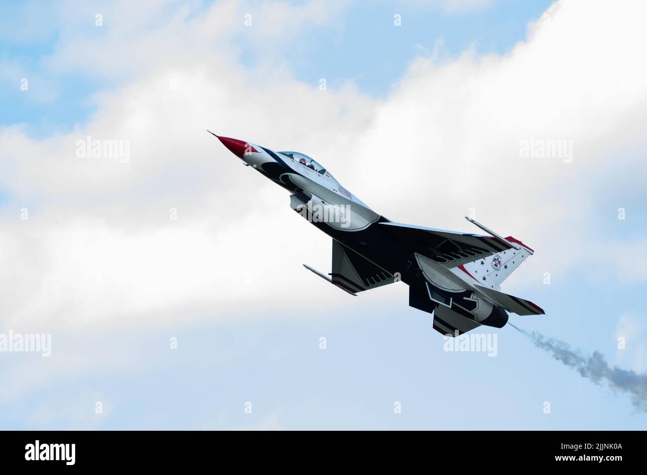The U.S. Air Force Thunderbirds air demonstration - a mix of formation ...