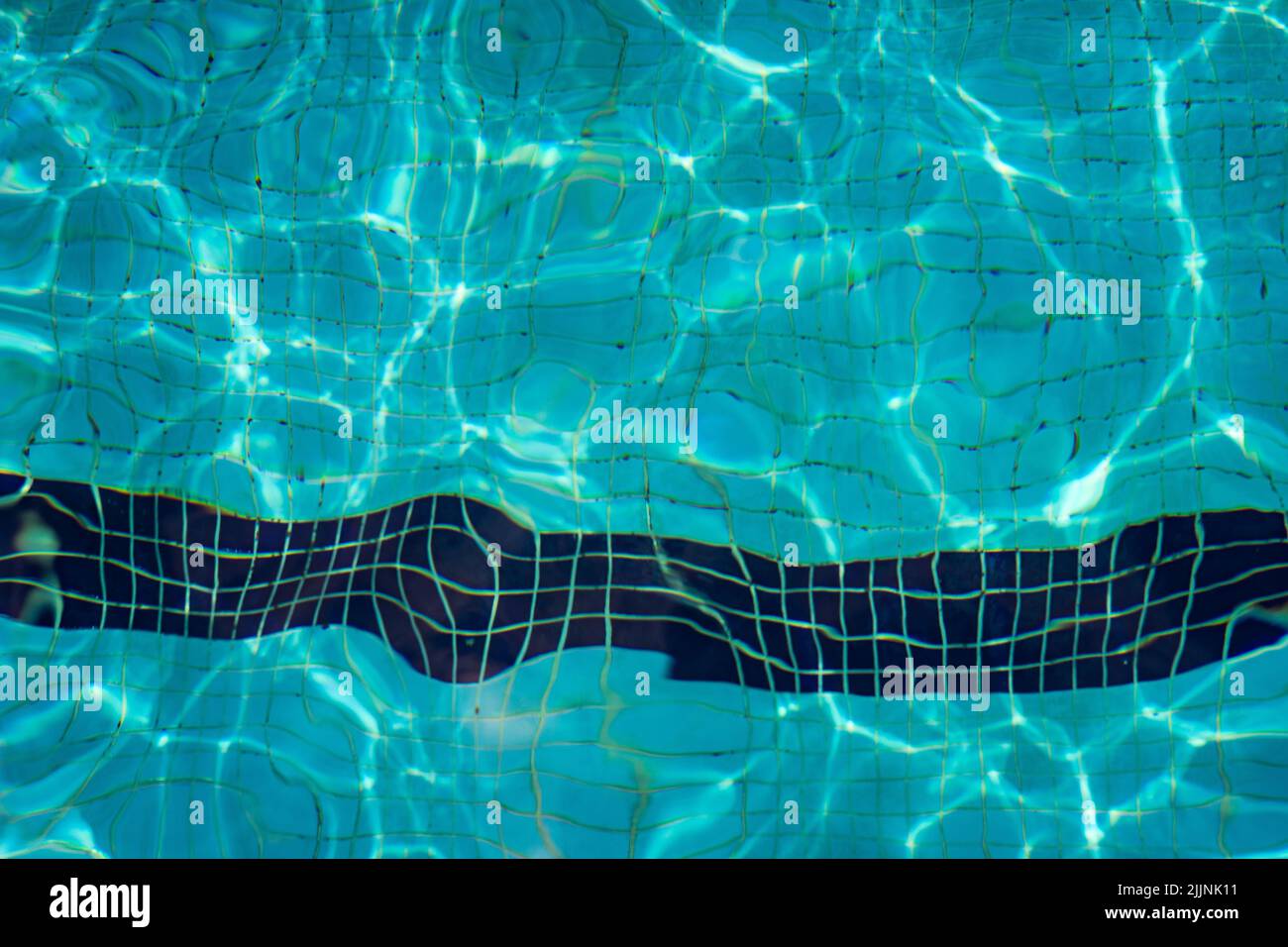 Overhead view of turquoise water in a swimming pool Stock Photo - Alamy