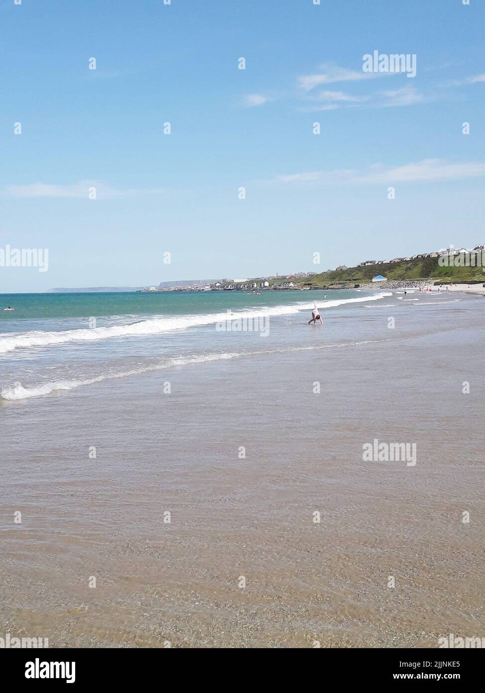 A vertical shot of the beach in Macduff Stock Photo - Alamy