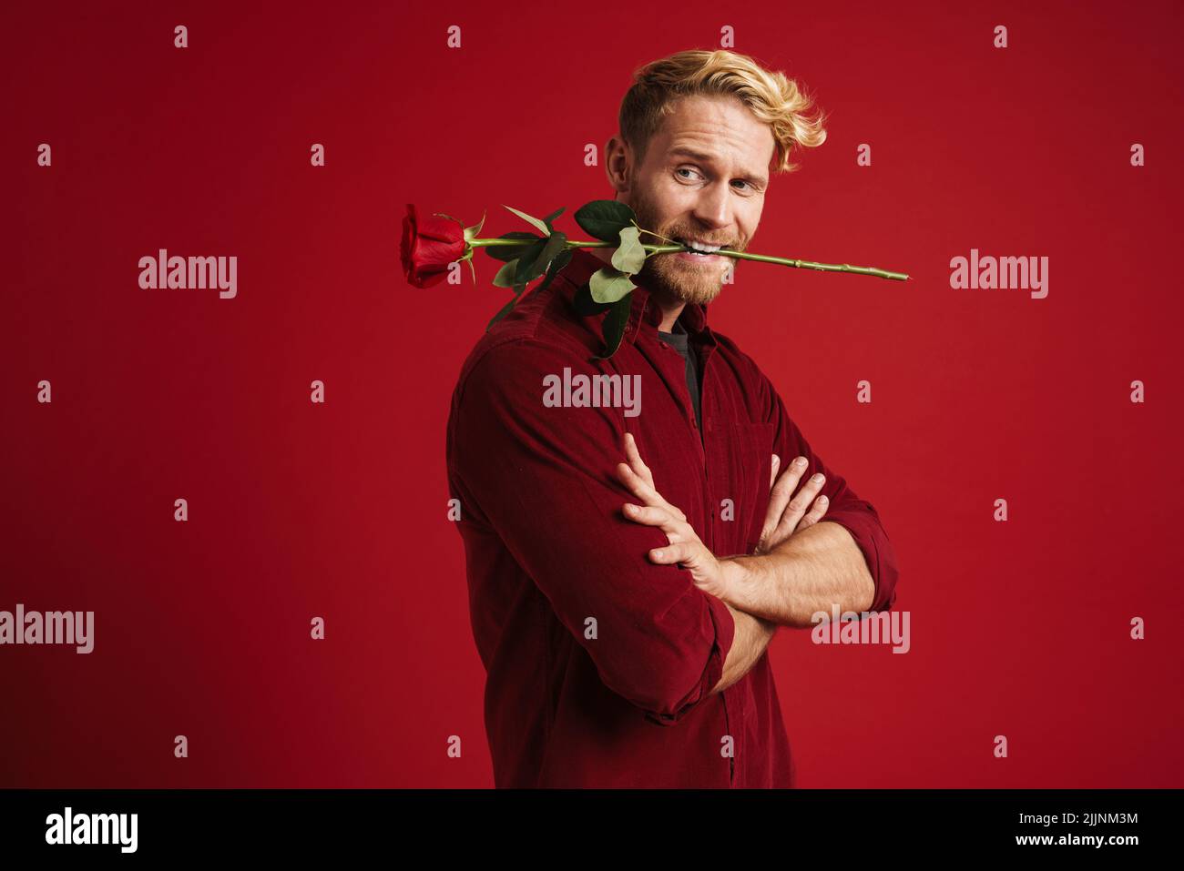 Man rose in mouth hi-res stock photography and images - Alamy