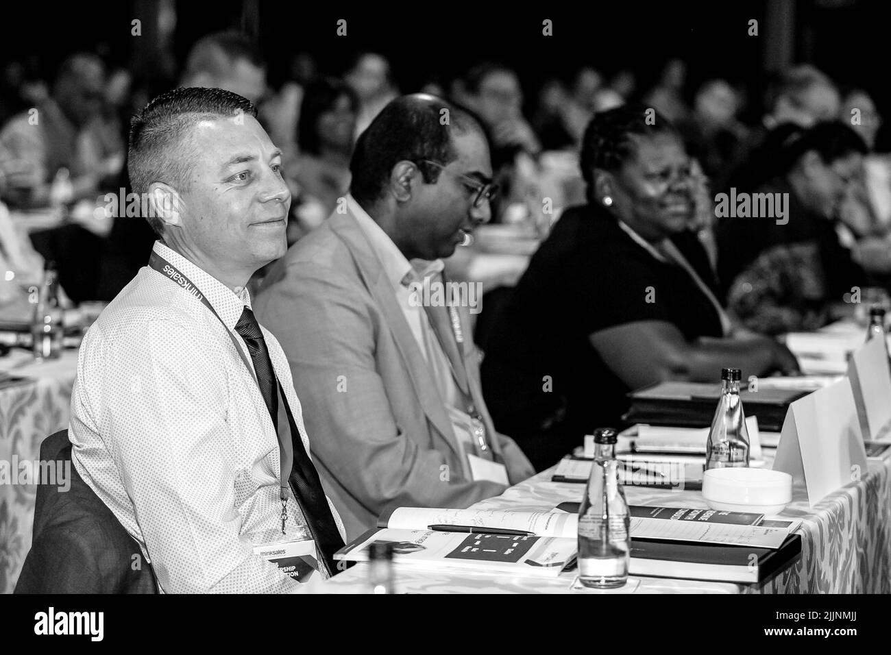 The delegates attending the sales convention at a conference centre ...