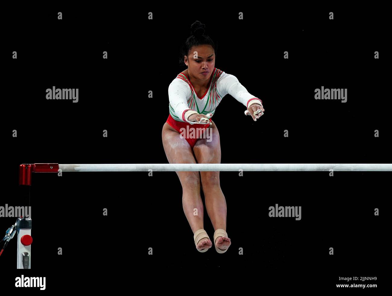 Wales' Jea Maracha practices gymnastics at the Arena Birmingham ahead ...