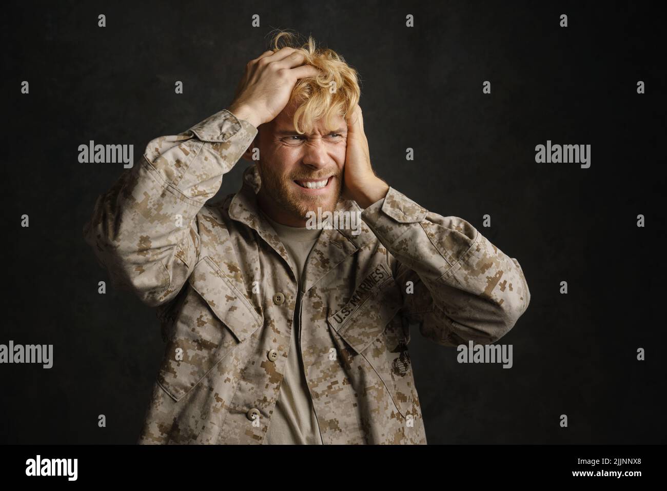 Frown and soldier hi-res stock photography and images - Alamy