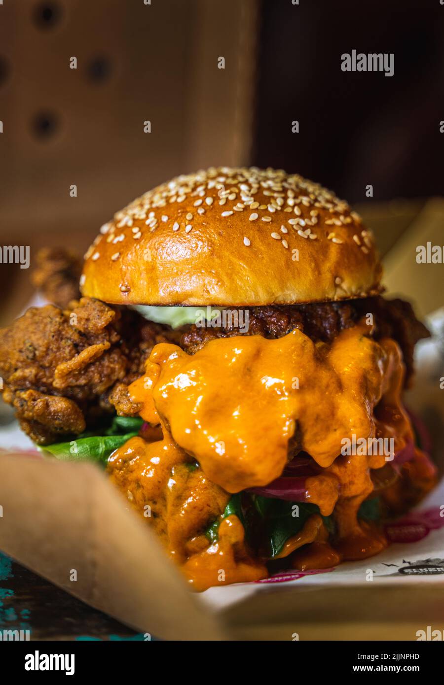 Closeup burger hi-res stock photography and images - Alamy