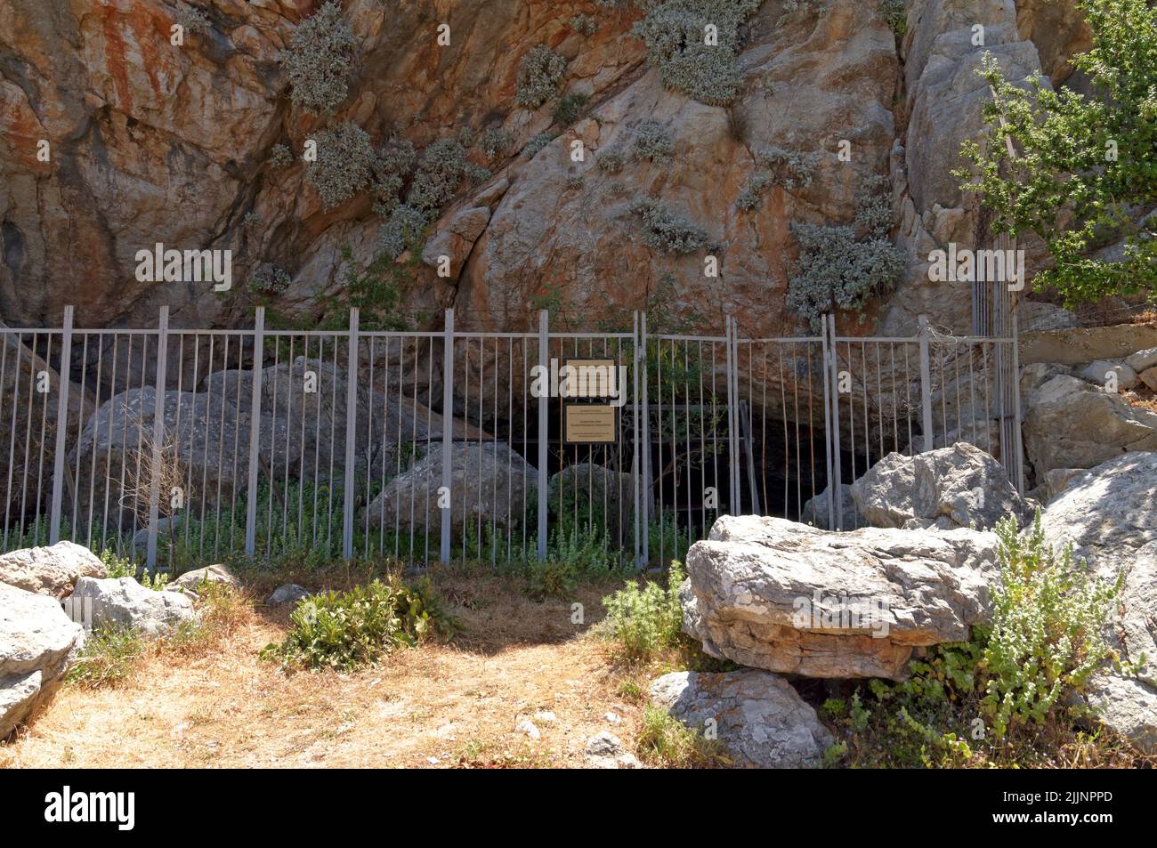Dwarf Elephant cave, Tilos, May 2022 Stock Photo - Alamy