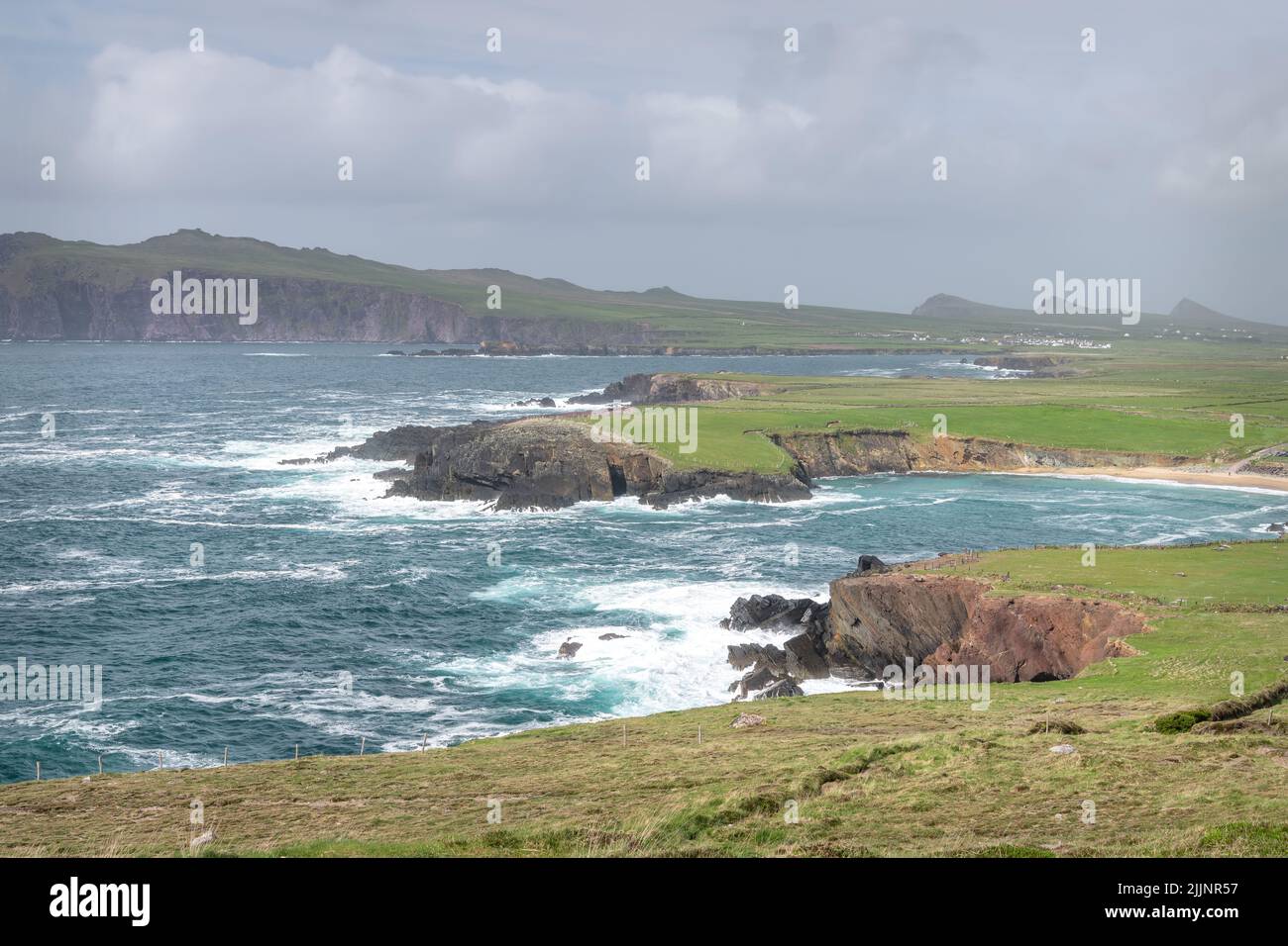 Dingle Peninsular Coast from the Ceann Straithe View Point on the Slea ...