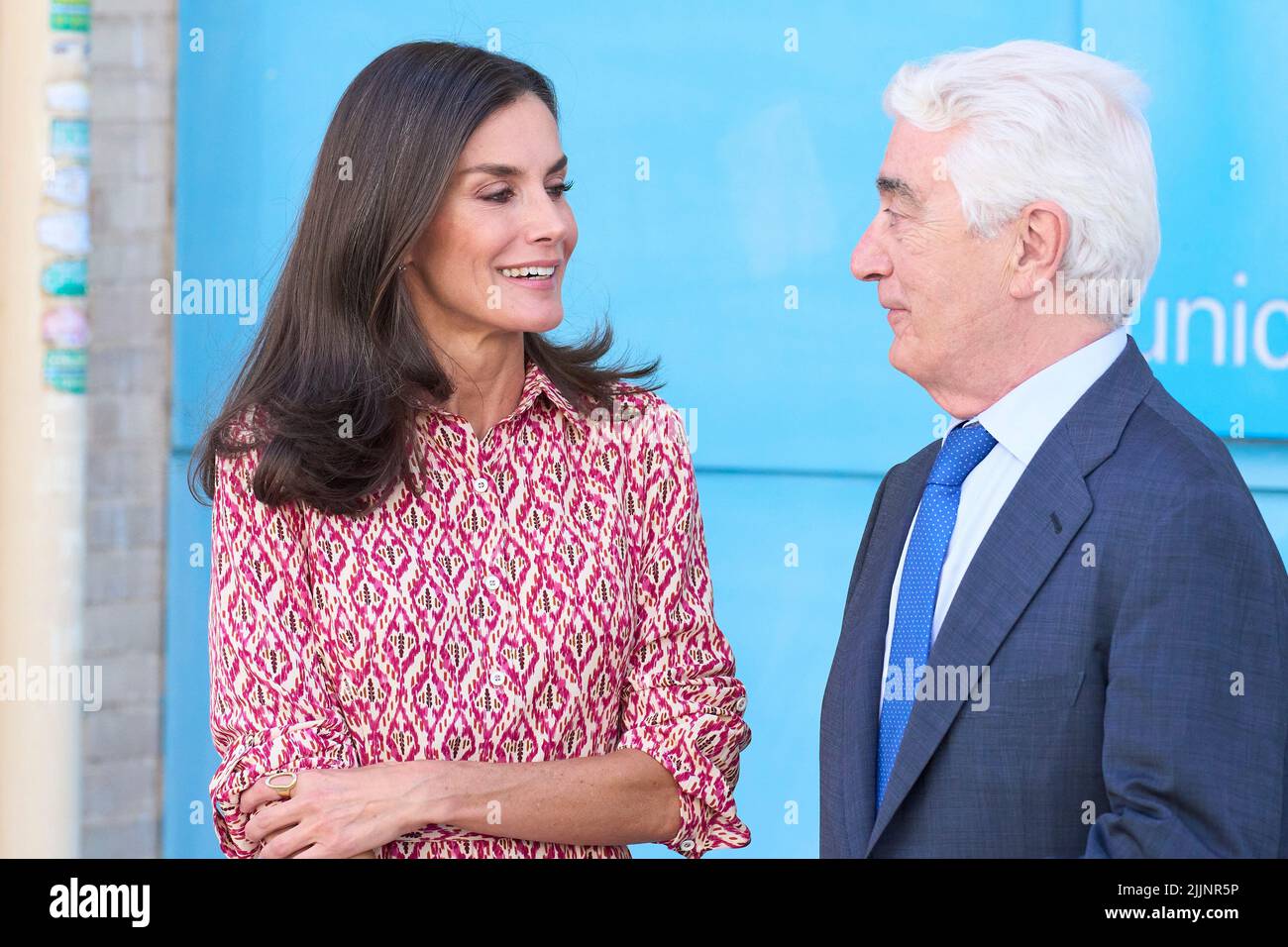 27-07-2022 Madrid Queen Letizia and UNICEF president Gustavo Suarez ...