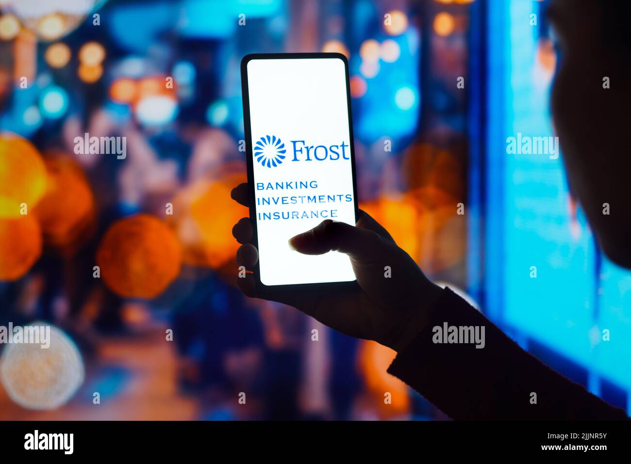 Brazil. 27th July, 2022. In this photo illustration, the Frost Bank ...