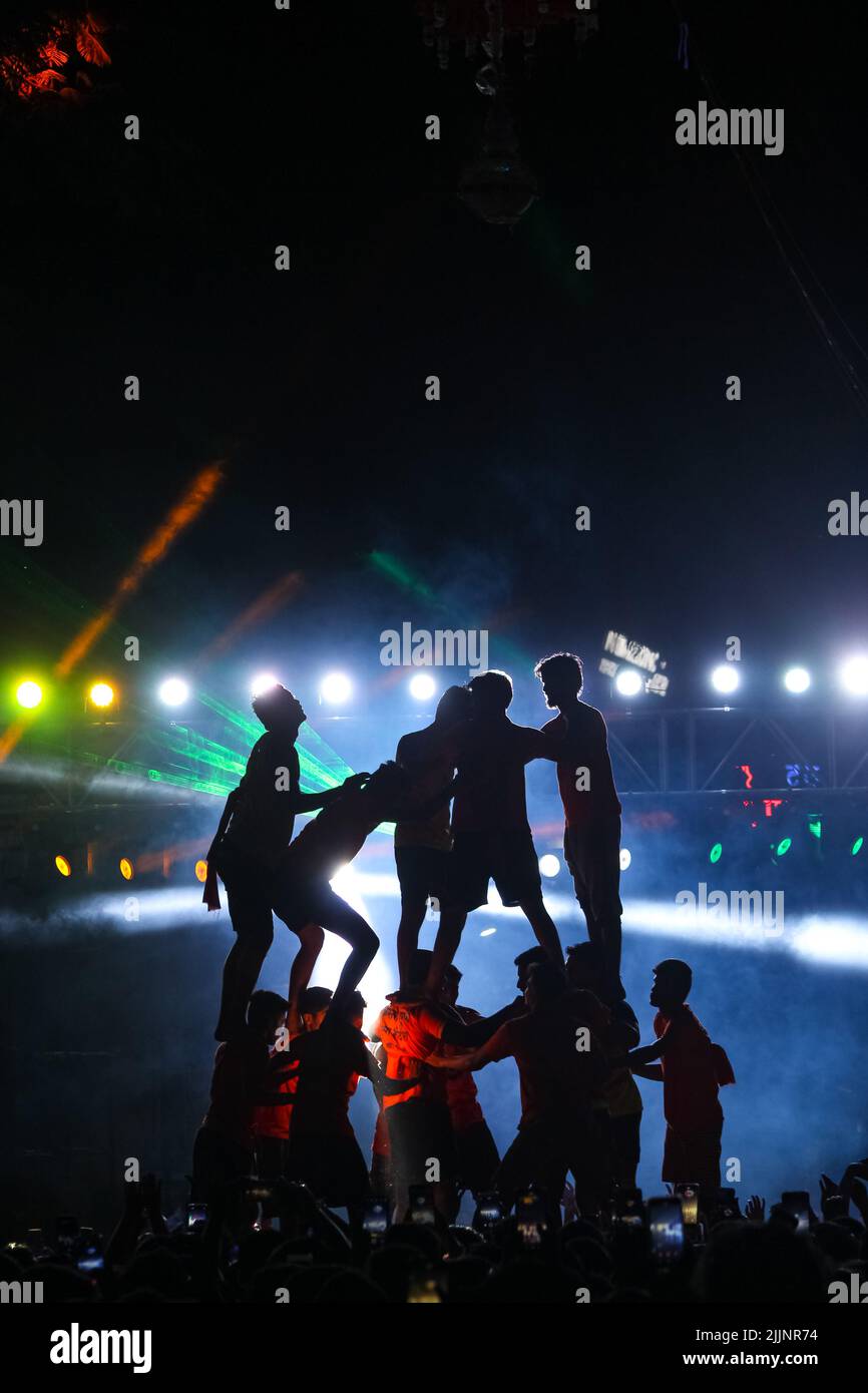 The Laser Light Show During The Indian Festival in Pune, Maharashtra ...