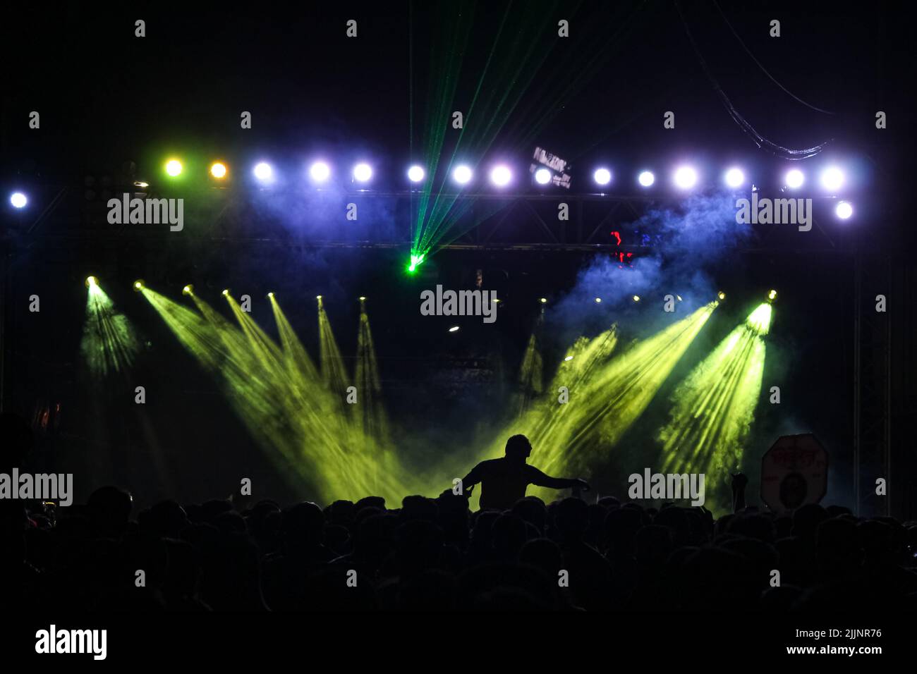 The Laser Light Show During The Indian Festival. Pune, Maharashtra ...