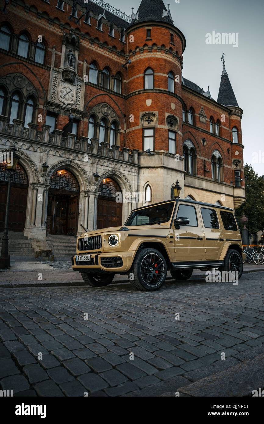 A luxurious Mercedes G63 parked outside in Orebro, Sweden Stock Photo ...