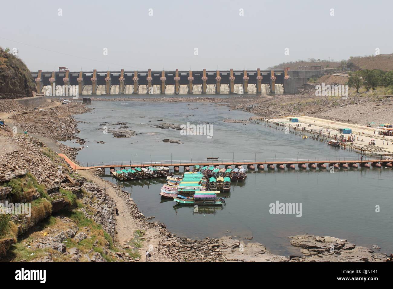 The Omkareshwar Temple Indore Lakshman Jhoola Stock Photo - Alamy