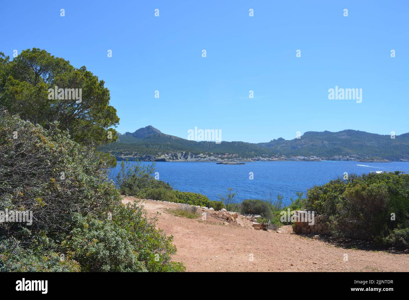 A beautiful daytime view of the sea coast in Mallorca Stock Photo - Alamy