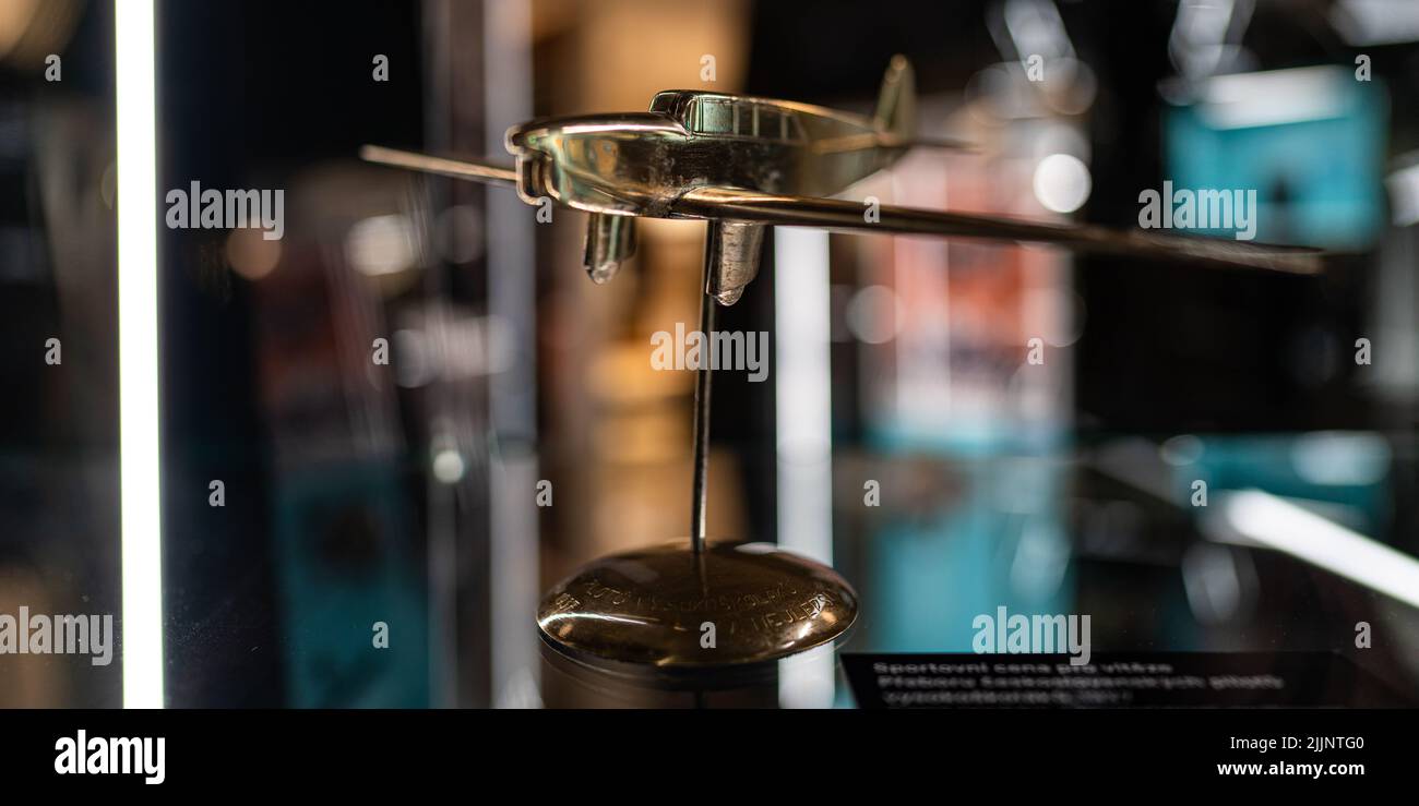 A selective focus shot of a small airplane souvenir Stock Photo - Alamy
