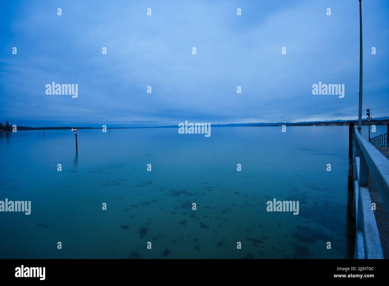 A beautiful shot of the Bodensee lake from the bridge Stock Photo - Alamy