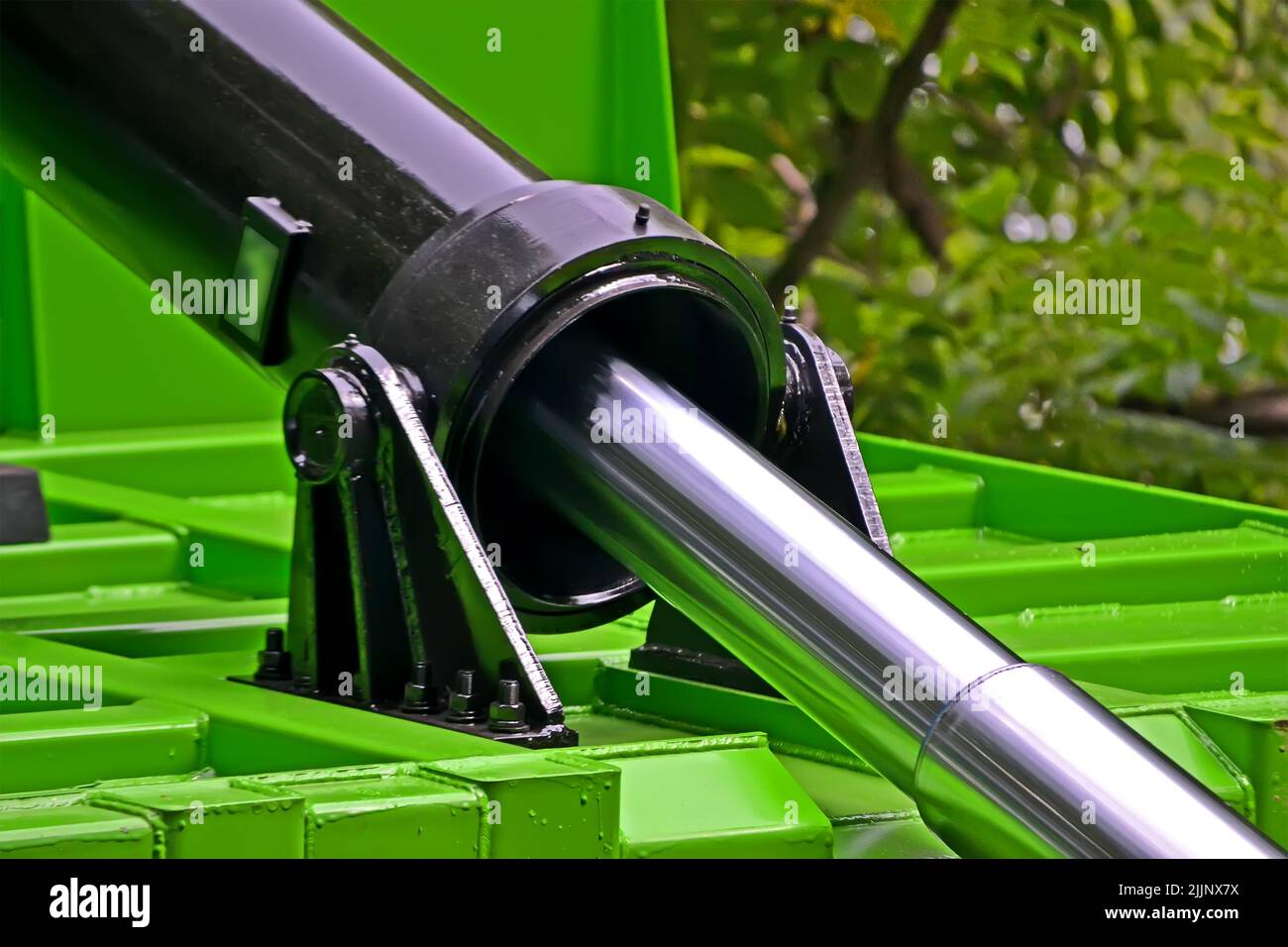 silver metal pipe closeup, modern industrial connections diversity ...