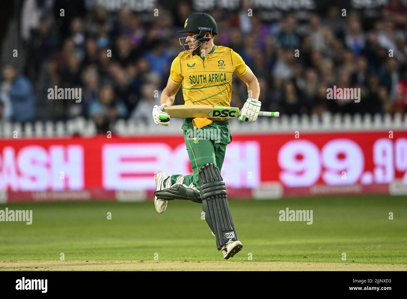 David Miller of South Africa makes one run Stock Photo - Alamy