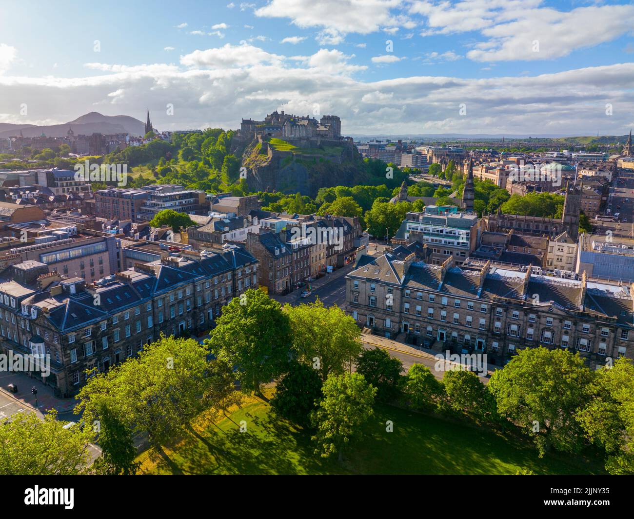 Edinburgh new town aerial hi-res stock photography and images - Alamy