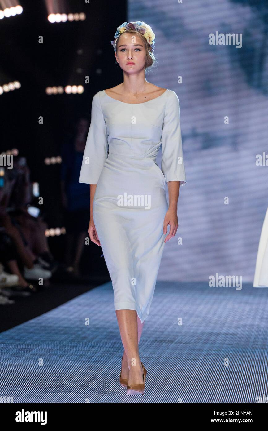 Model walks on the catwalk during the Gretel Z Spring/Summer 2023 ...