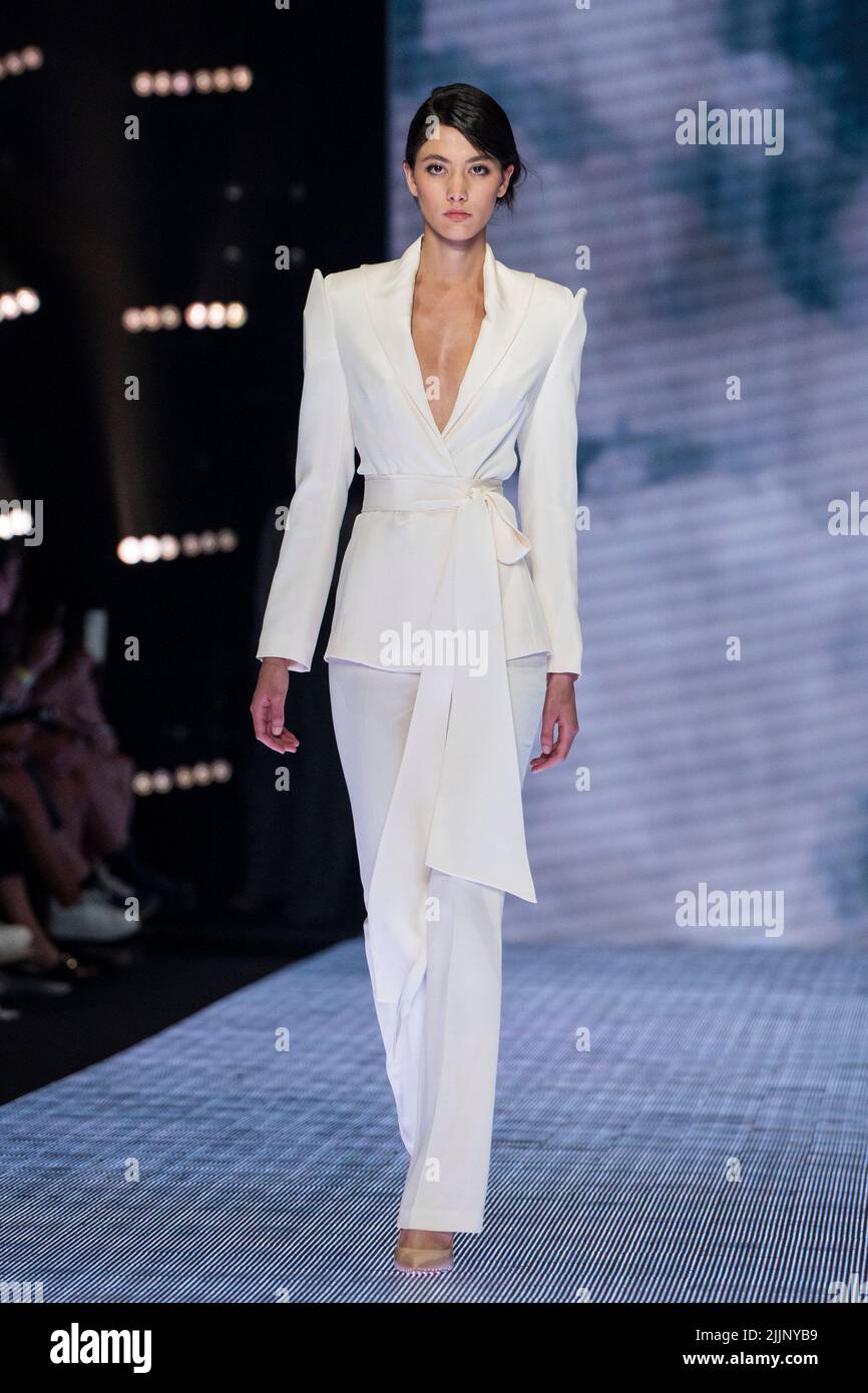 Model walks on the catwalk during the Gretel Z Spring/Summer 2023 ...