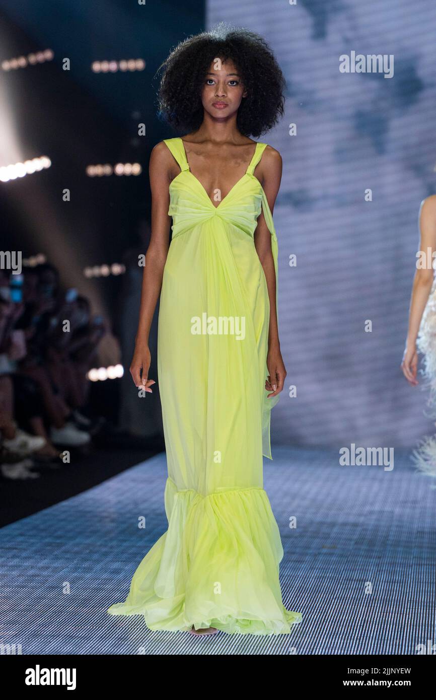 Model walks on the catwalk during the Gretel Z Spring/Summer 2023 ...