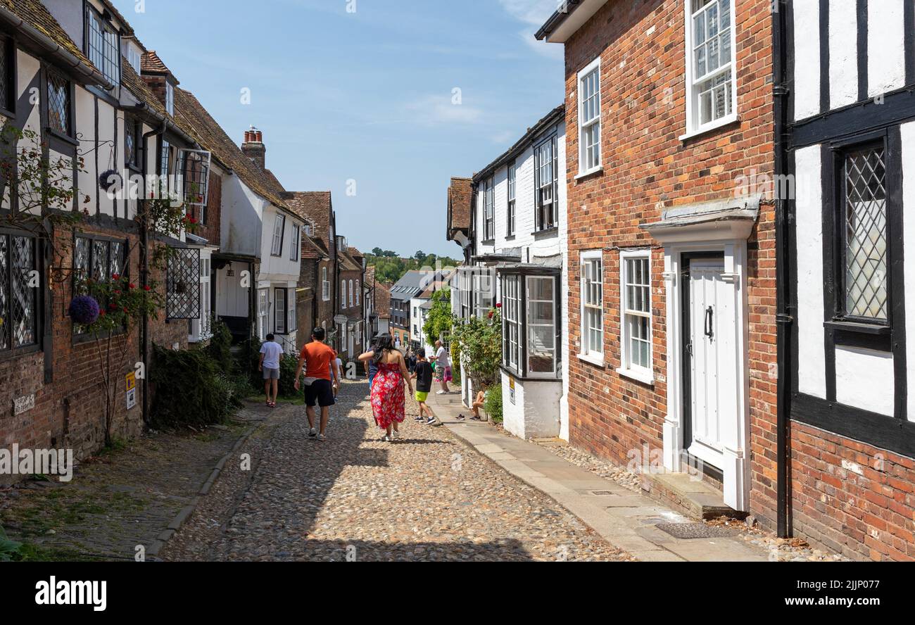 Mermaid Street in Rye East Sussex Stock Photo - Alamy