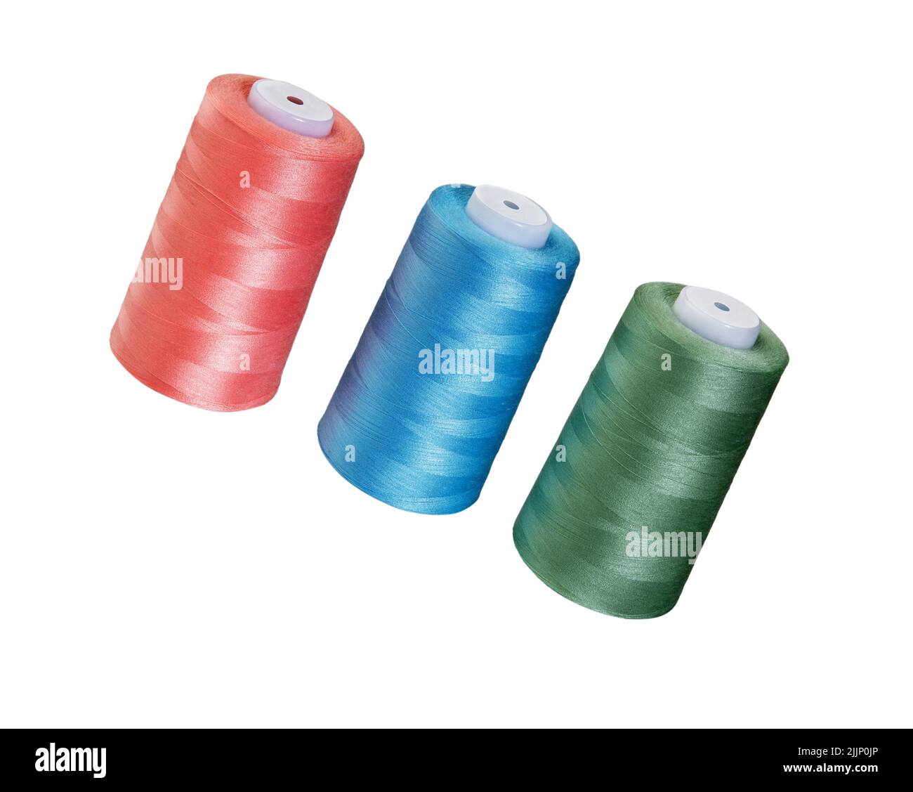 Sewing thread spool of colors isolated on white. Bobbins threads ...