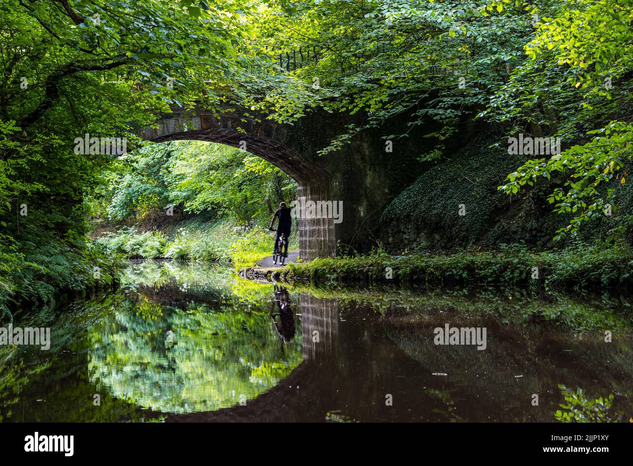 Cycling along tow path hi-res stock photography and images - Alamy