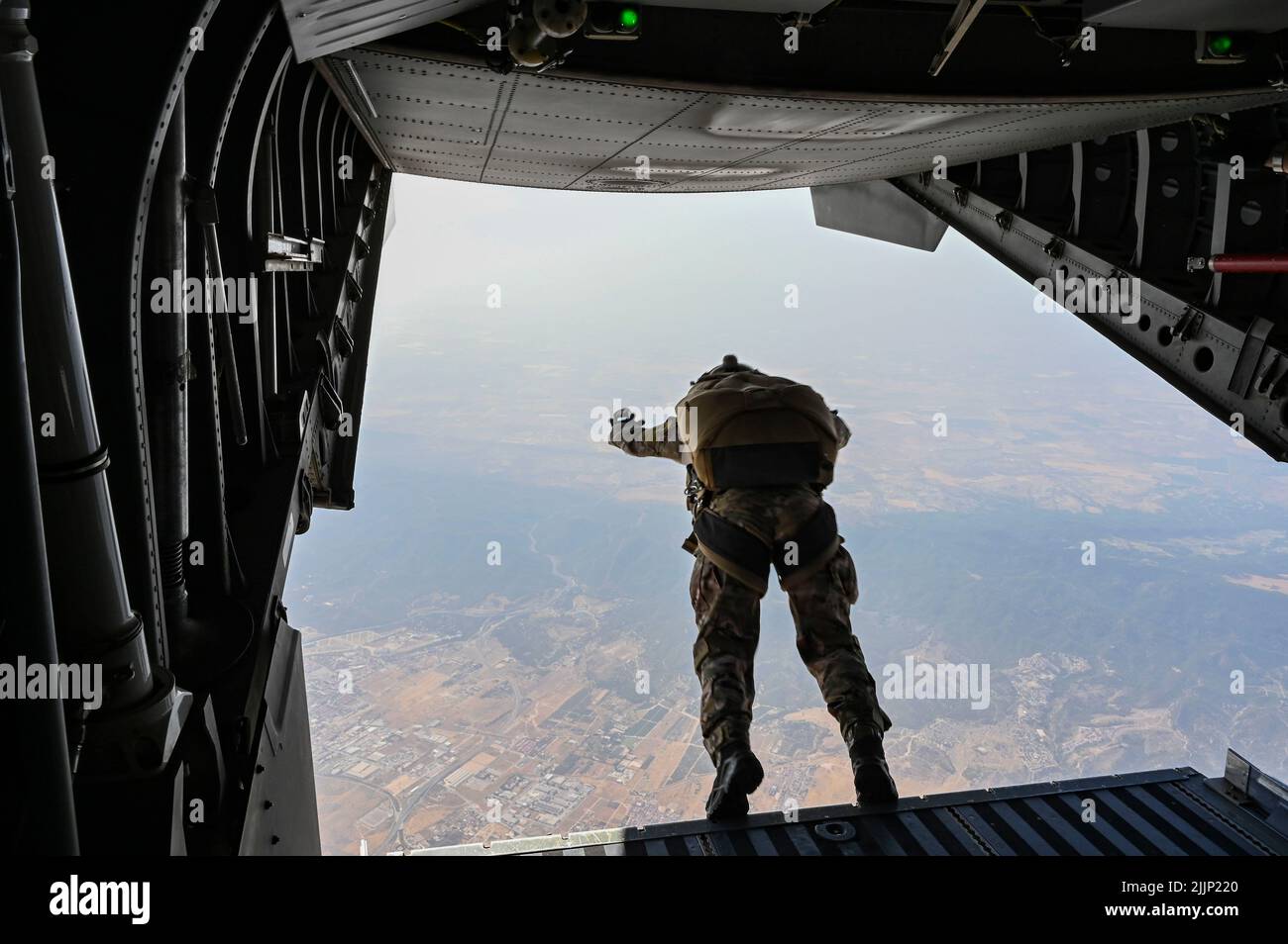 A U.S. Air Force Special Tactics operator assigned to the 352d Special ...