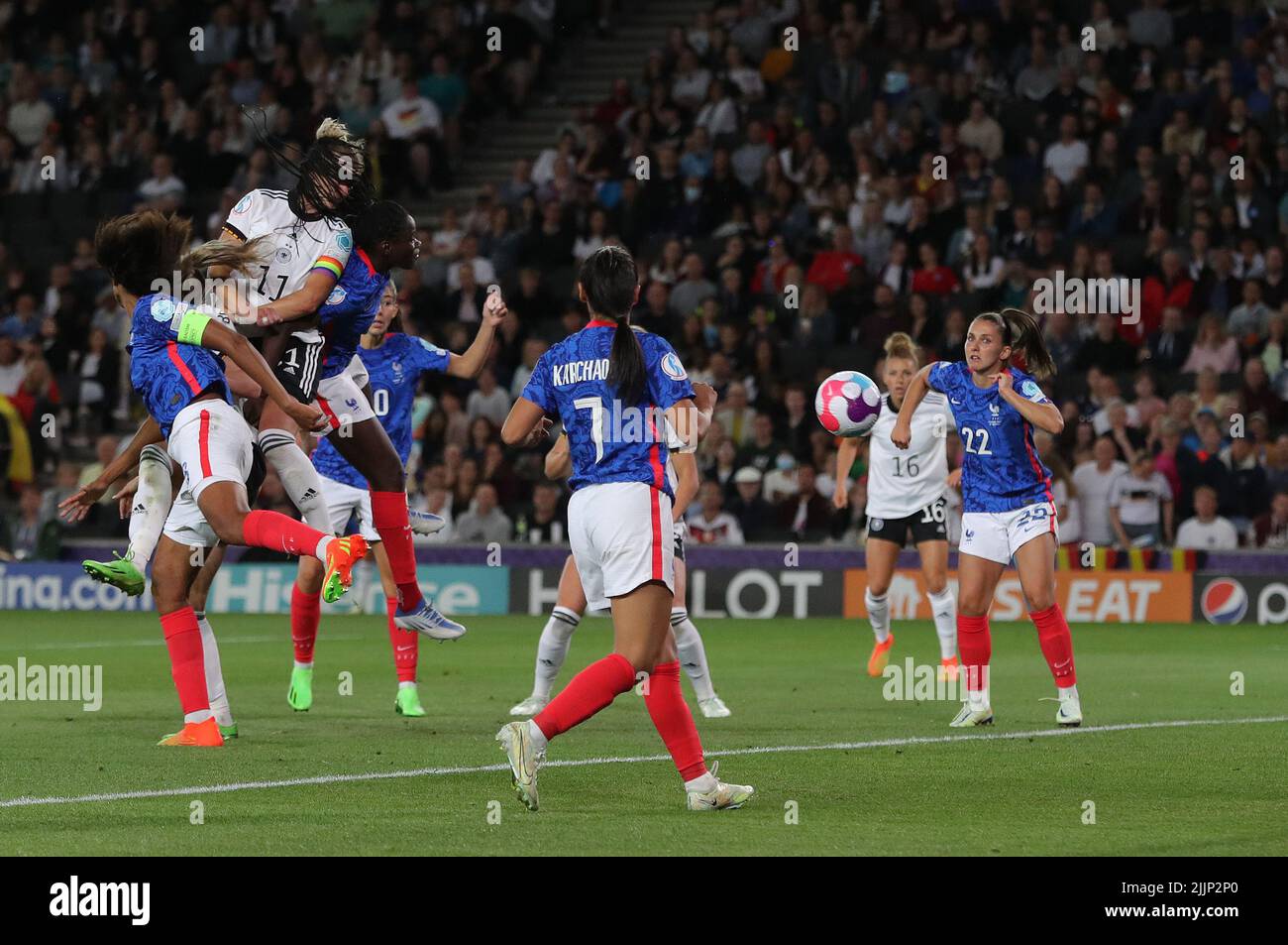 Milton Keynes, England, 27th July 2022. Alexandra Popp of Germany ...