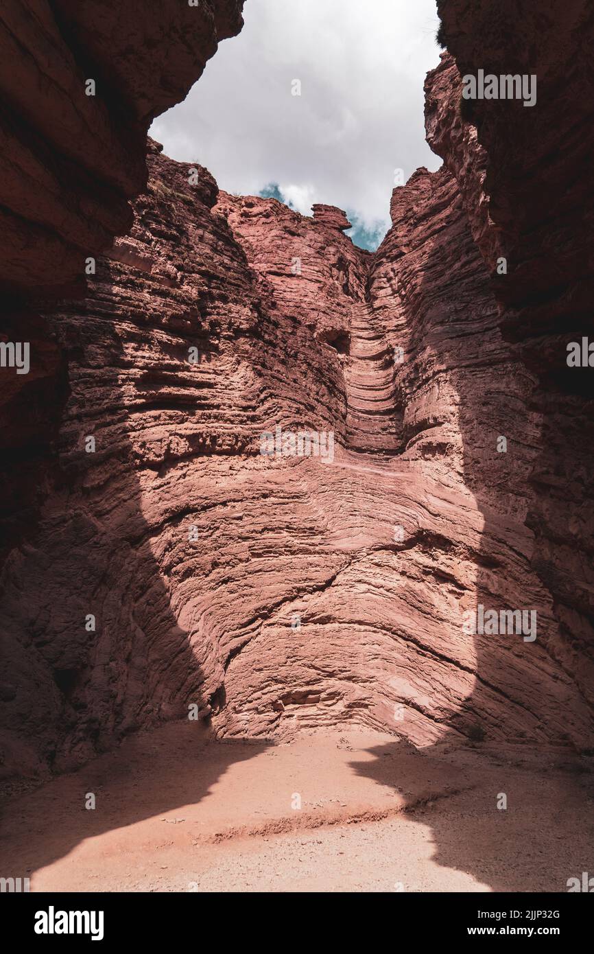 A vertical shot of a sandstone amphitheatre in Salta Stock Photo - Alamy
