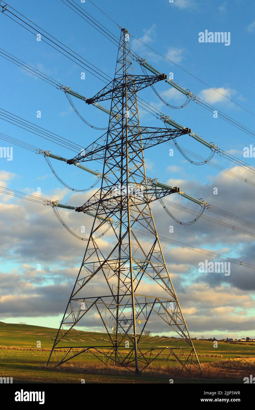 Majestic Pylon, Mastin Moor, North East Derbyshire Stock Photo - Alamy