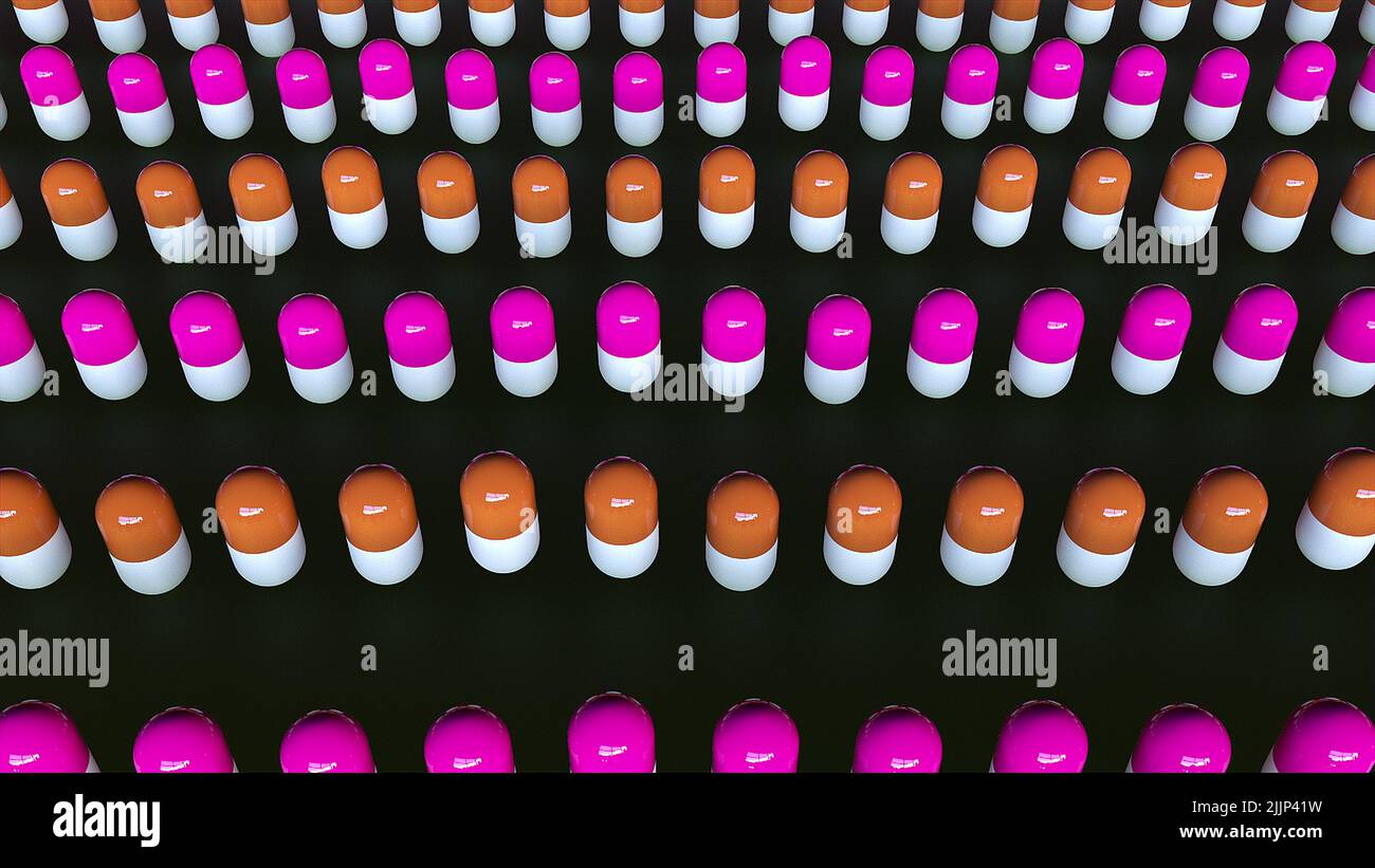 Medical pills. Computer generated 3d render Stock Photo - Alamy
