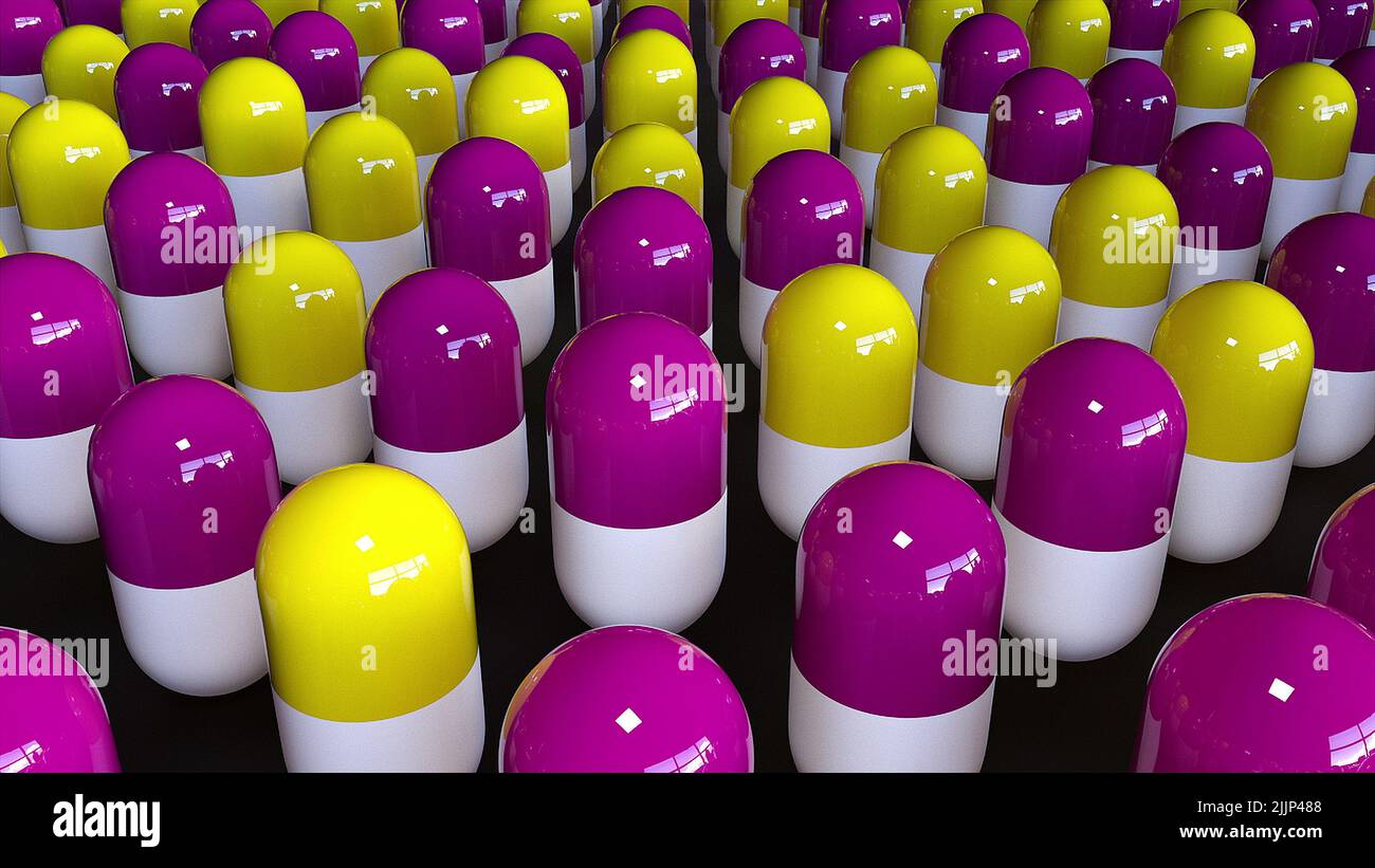 Medical pills. Computer generated 3d render Stock Photo - Alamy