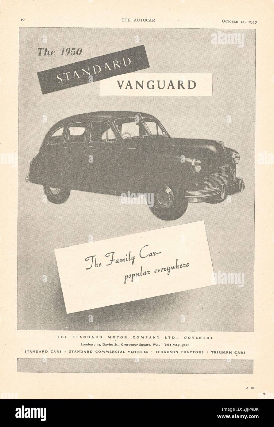 Old advert of jaguar cars hi-res stock photography and images - Alamy