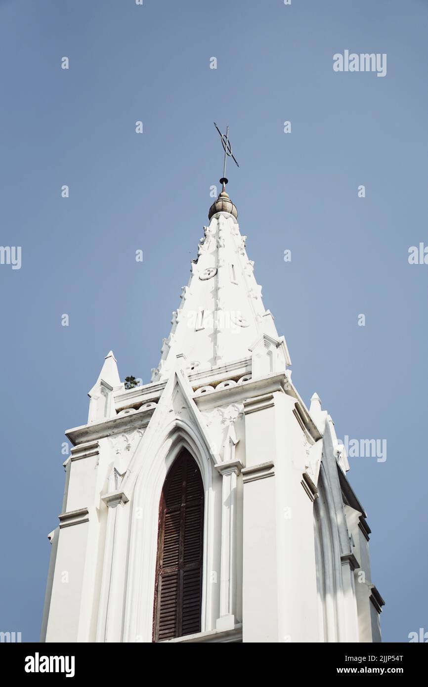 A low angle shot of christian church in Shamian, Guangzhou, China Stock ...