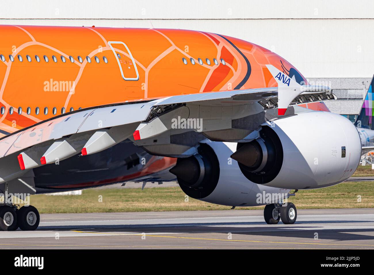 All Nippon Airways ANA Airbus A380-841 (F-WWAL, 266) taxiing to the ...