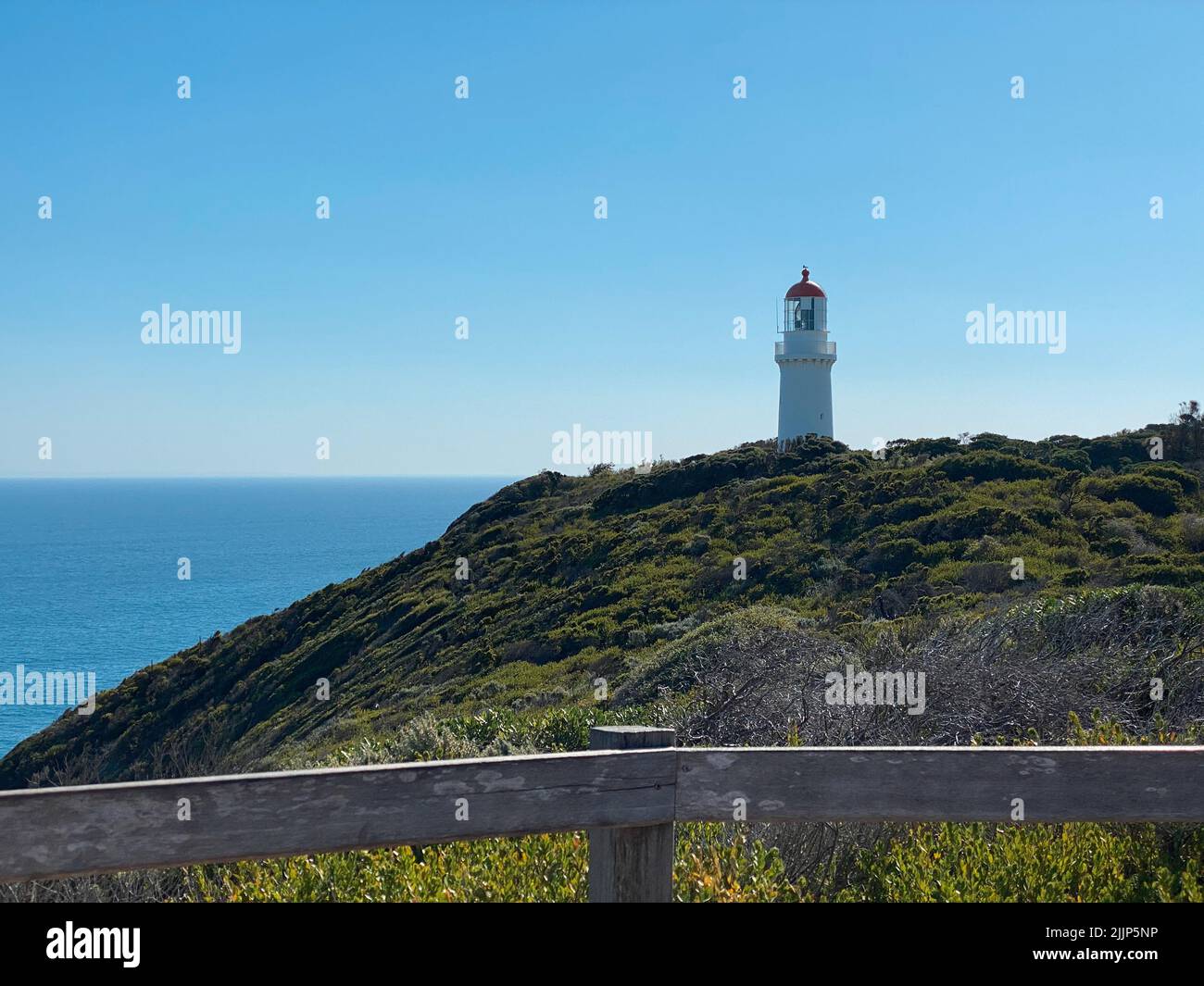 The historic Cape Schanck Lighthouse in Victoria, Australia Stock Photo ...