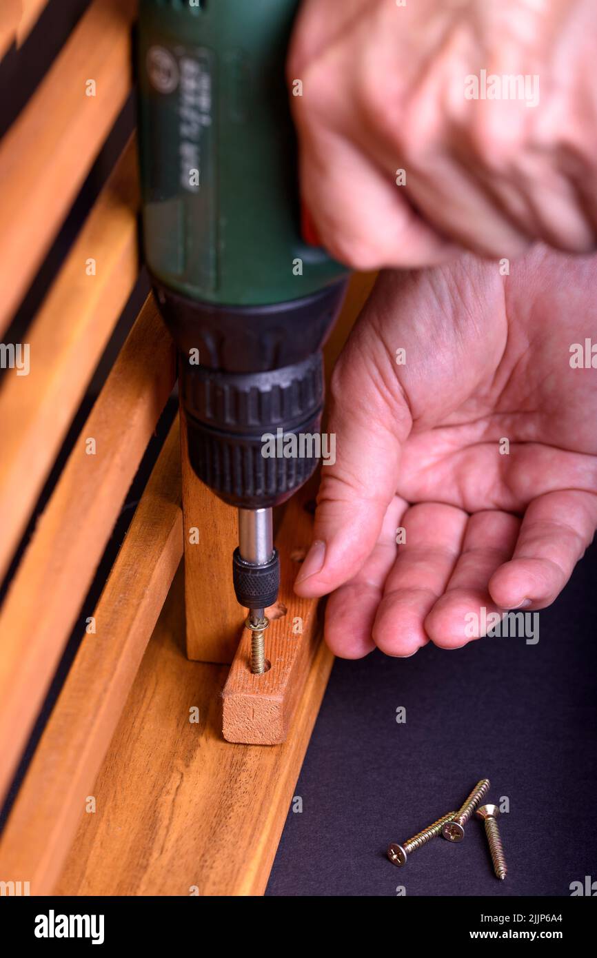 Drill furniture hi-res stock photography and images - Alamy