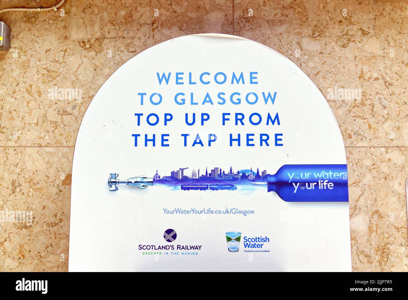 Free water top up tap in centrel railway station from scottish water ...