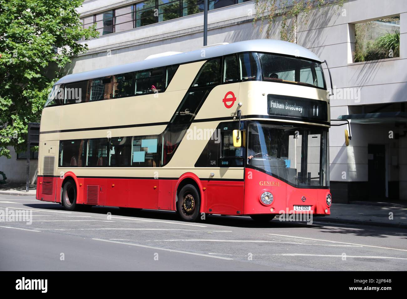 A NEW ROUTEMASTER LONDON BUS Stock Photo - Alamy