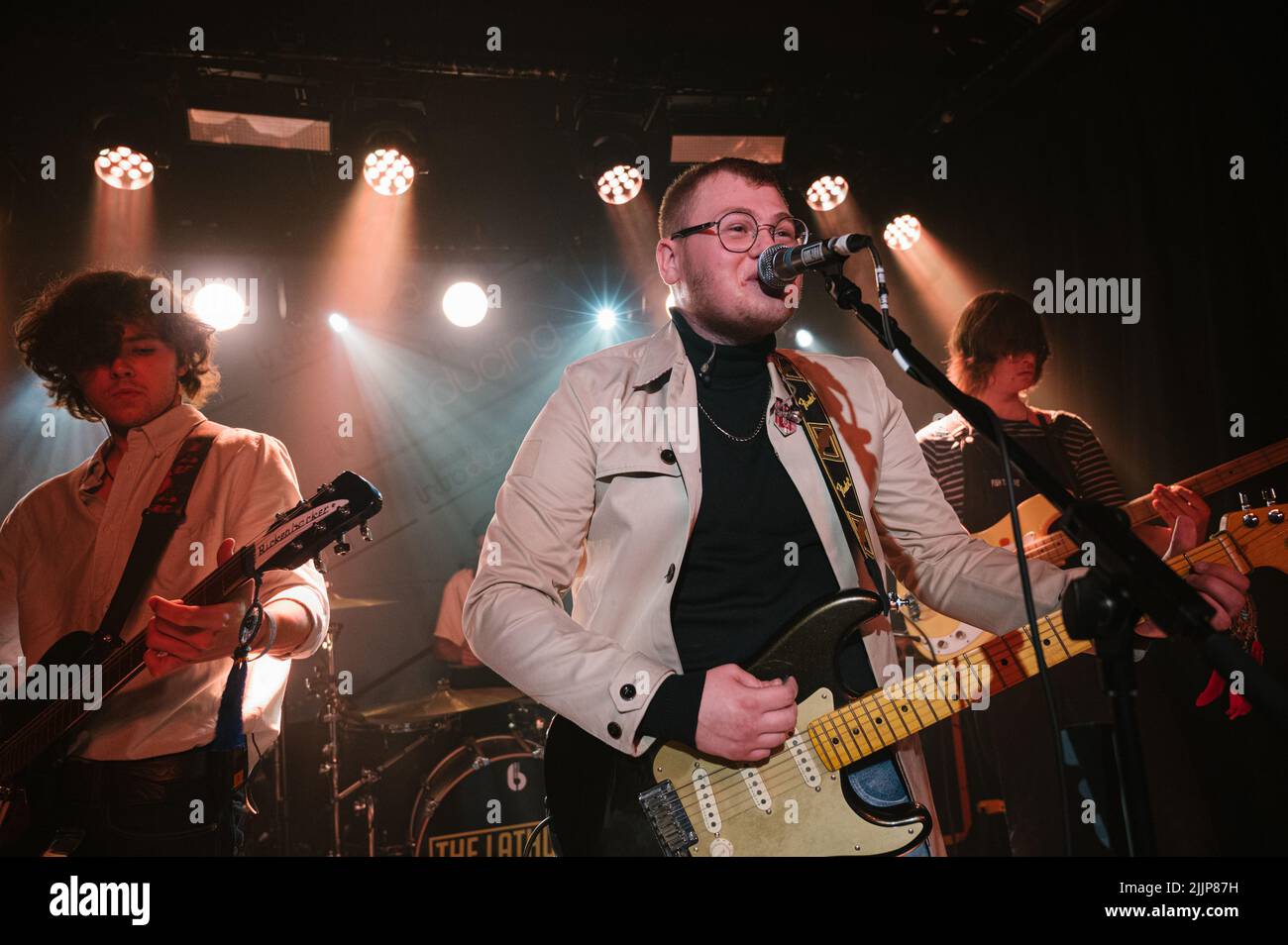 The Lathums band performing live at a concert Stock Photo - Alamy