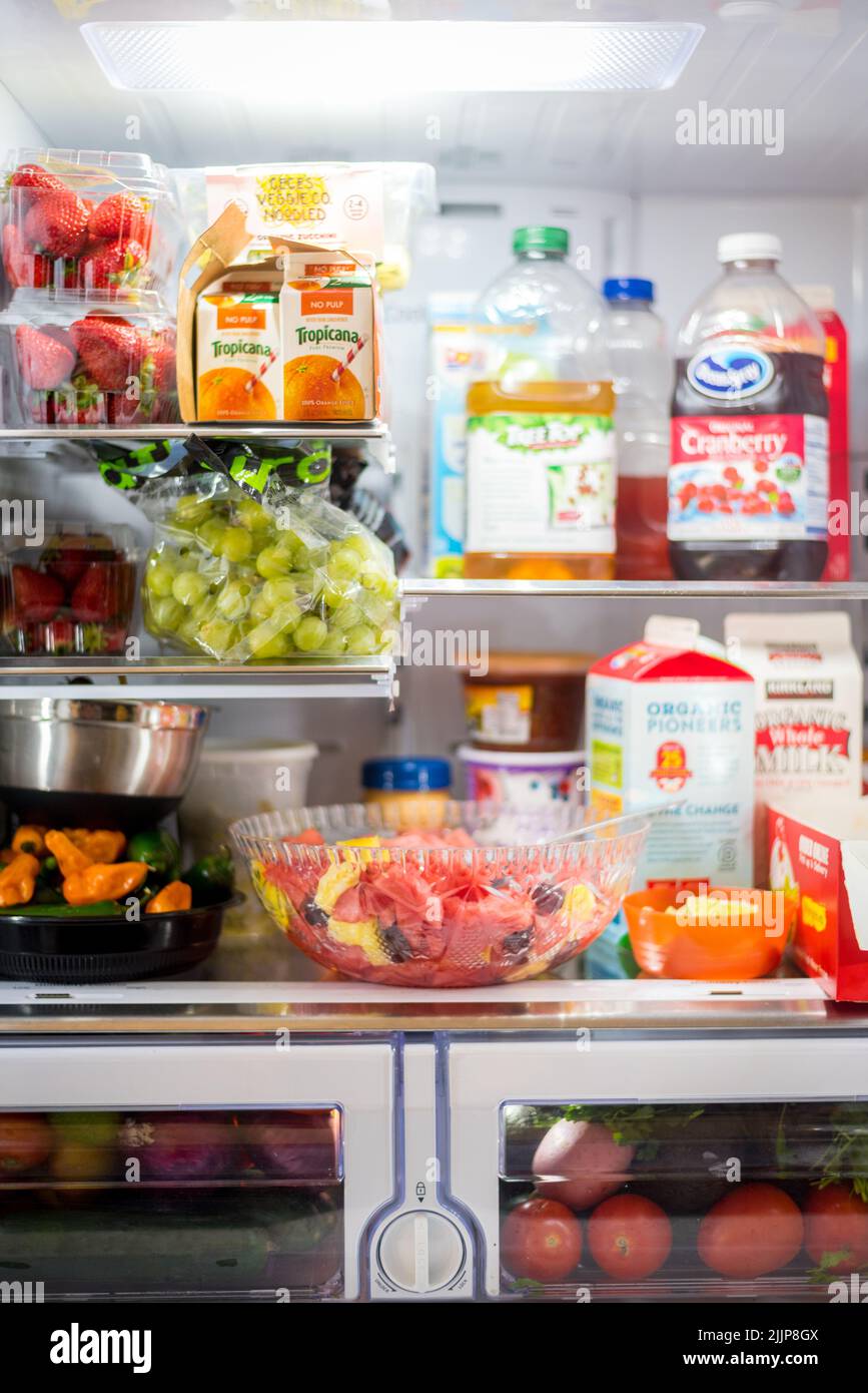 Refrigerator inside light hi-res stock photography and images - Alamy