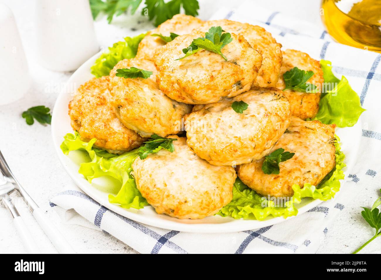 Chicken cutlet top hi-res stock photography and images - Alamy