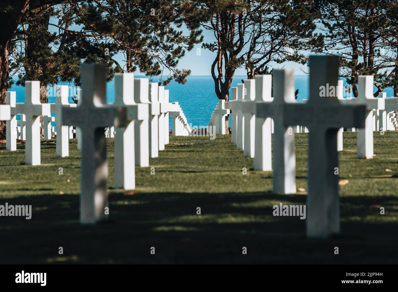 Normandy american military cemetery hi-res stock photography and images ...