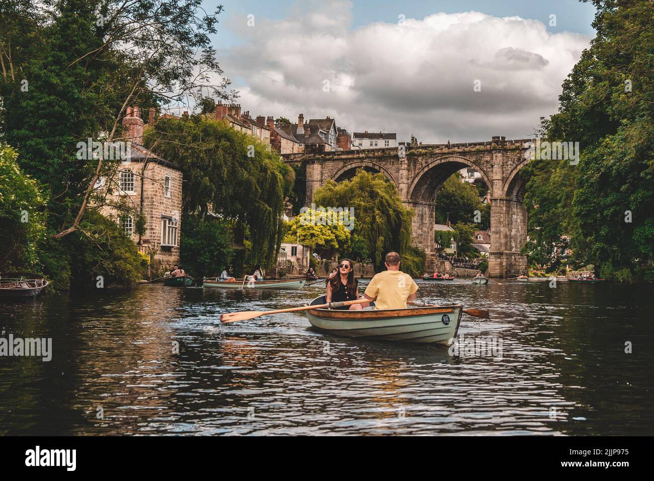 Boats in little river hi-res stock photography and images - Alamy
