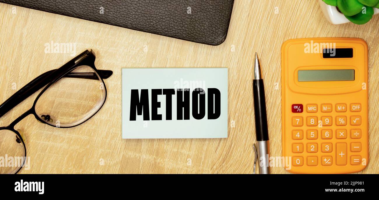 Word Method made with wood building blocks Stock Photo - Alamy