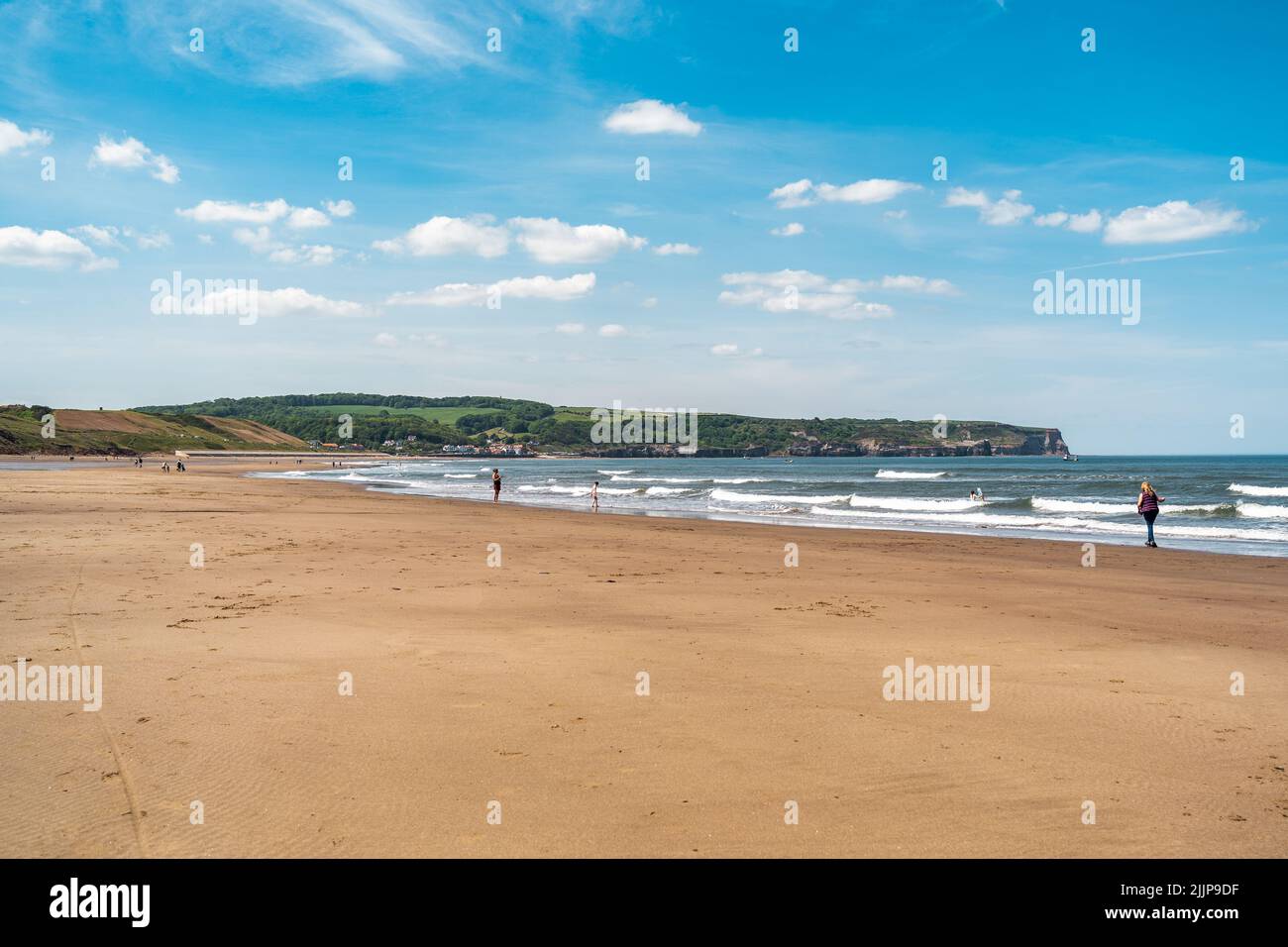 Whitby beach summer hi-res stock photography and images - Alamy