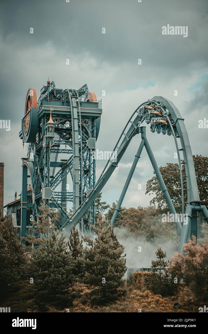 A roller coaster in the Efteling amusement park in Kaatsheuvel, the ...